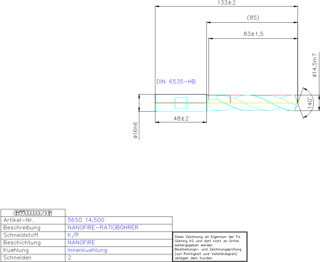 Gühring - 5650 14.500 - Drills (standard) - ToolsUnited